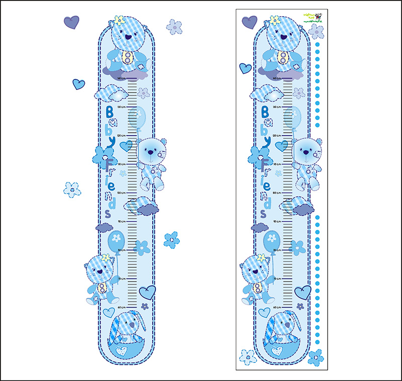 DĚTSKÝ METR BABY KAMARÁDI MODRÝ | Pokojík